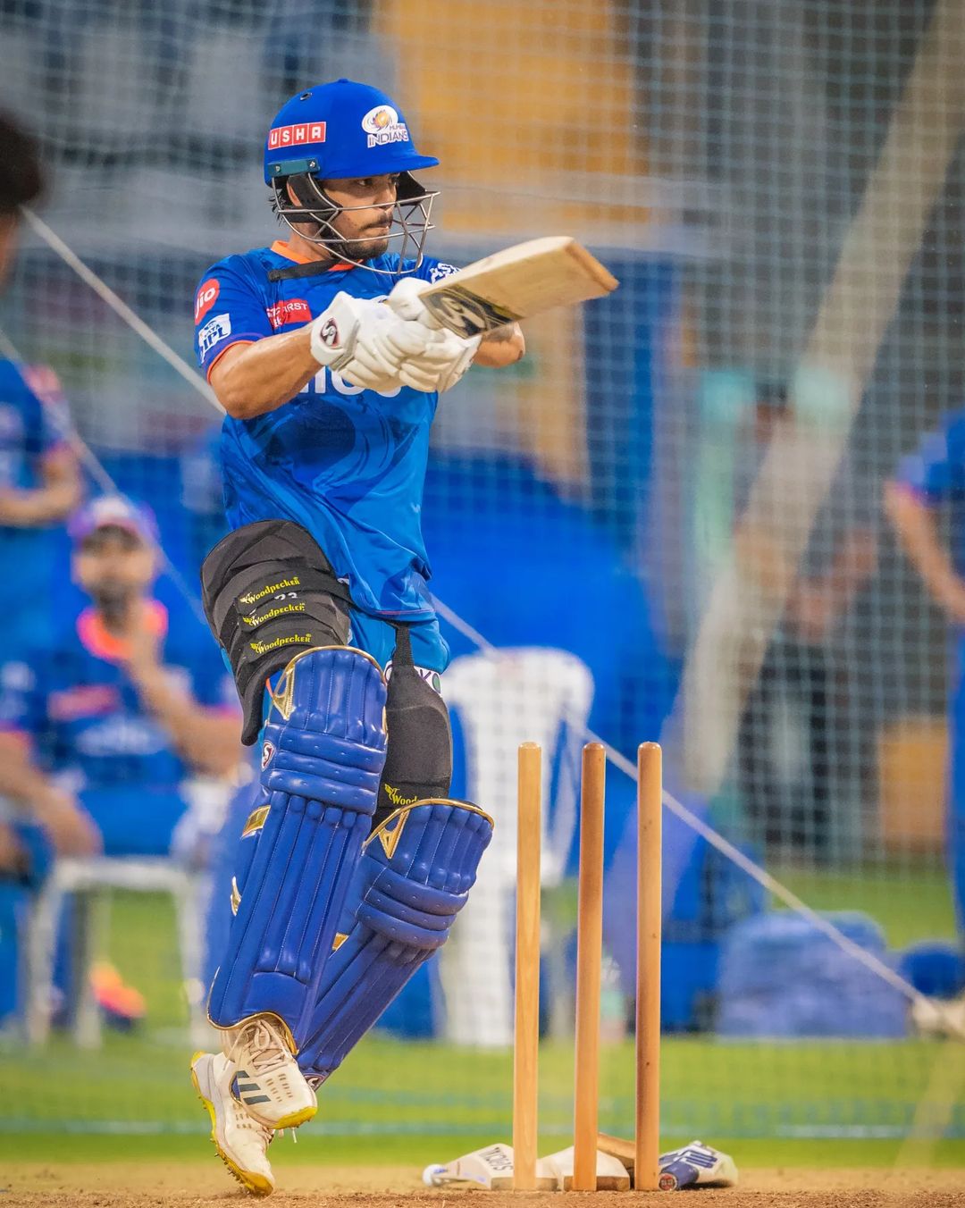 Woodpecker Cricket Thigh Guard - Black & Orange, 3-Strip Design ...